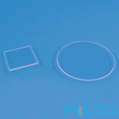 Polished Sapphire Quartz Round Plates Quartz Glass Fabrication - China ...