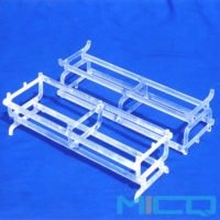 Semiconductor Fused Quartz Glass Boat / Silicon Wafer Carrier Holder ...