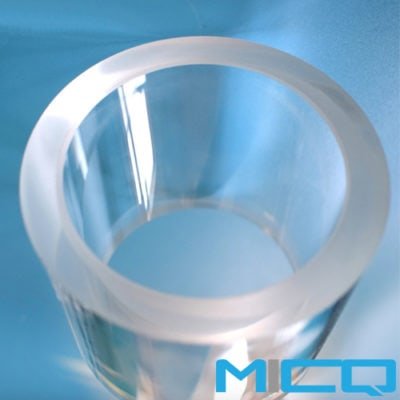 Machined High Precision Optical Chamfered Edge Fused Quartz Cylinder ...