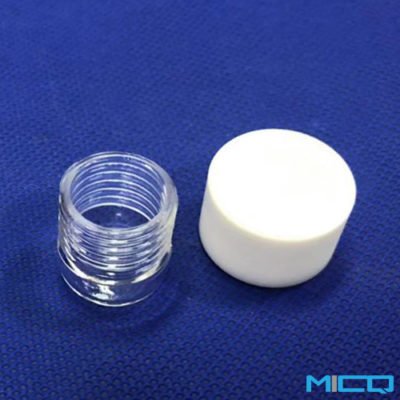 Fused Threaded Quartz Glass Vials with Lids - China Quartz Glass Supplier