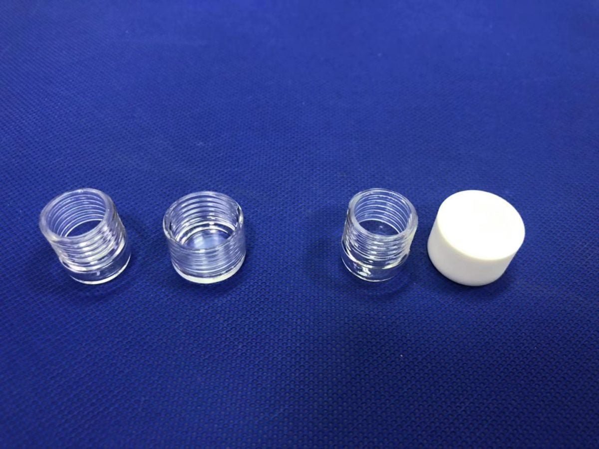 Fused Threaded Quartz Glass Vials with Lids - China Quartz Glass Supplier