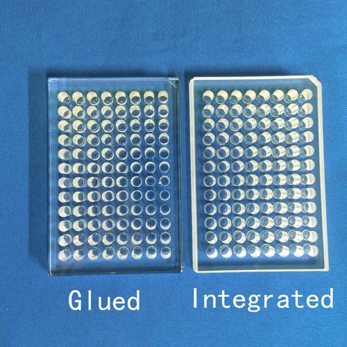 What's the difference between integrated and glued quartz UV 96 well ...