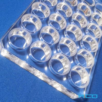 Custom Quartz Glass 24 Wells Plate with Single Sealed Caps
