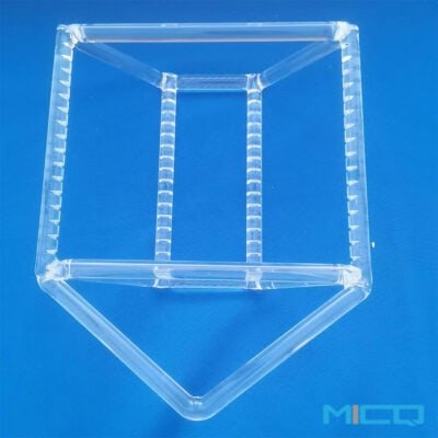 Custom Fused Quartz Glass Wafer Boats Wafer Carriers